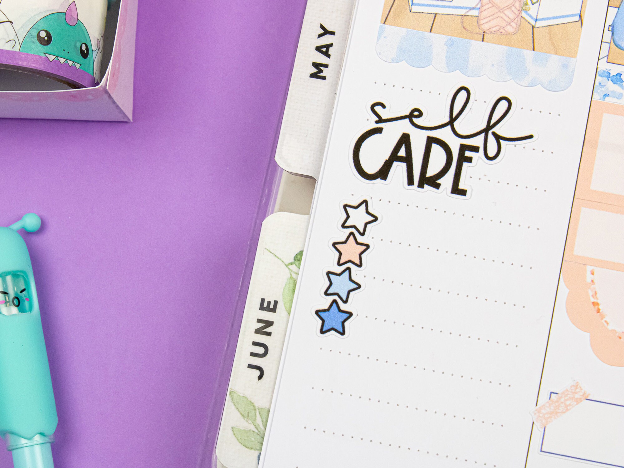 Star Checklists Printable Planner Stickers for Vertical Planners - Etsy