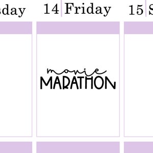 Movie Marathon PRINTABLE Script Planner Stickers - Etsy