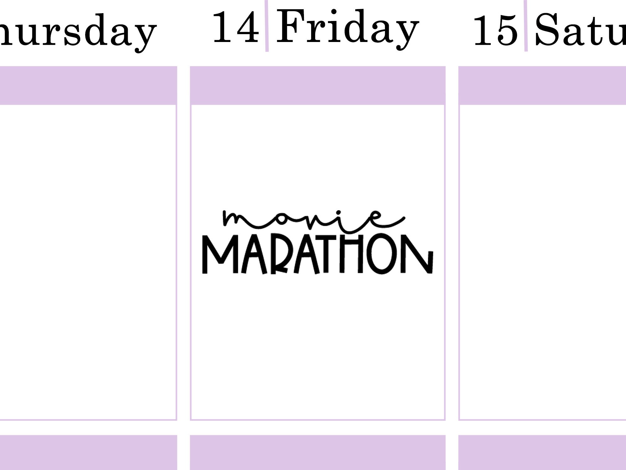 Movie Marathon PRINTABLE Script Planner Stickers - Etsy