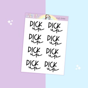 Pick up PRINTABLE Script Planner Stickers - Etsy