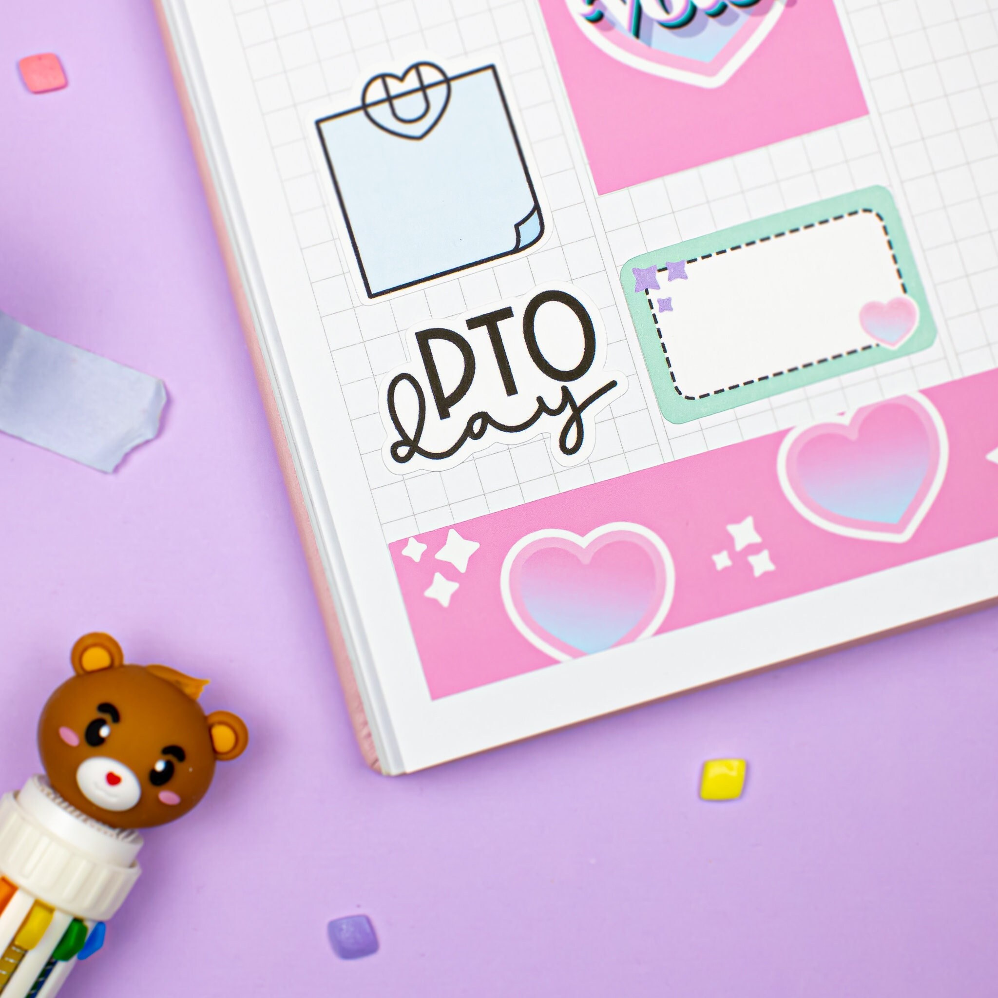 PTO Day PRINTABLE Script Planner Stickers, Functional Work Sticker ...