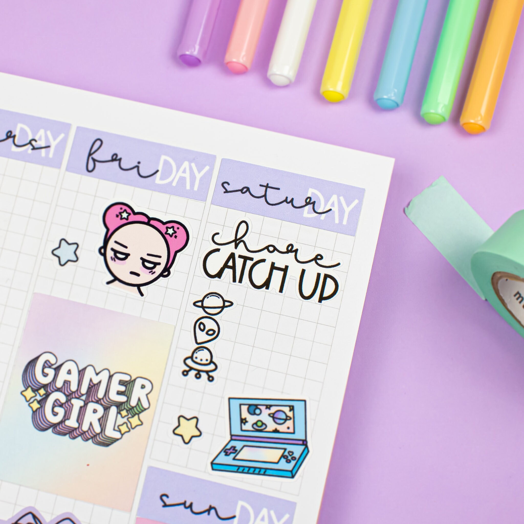 Chore Catch up PRINTABLE Script Planner Stickers, Cleaning Stickers ...