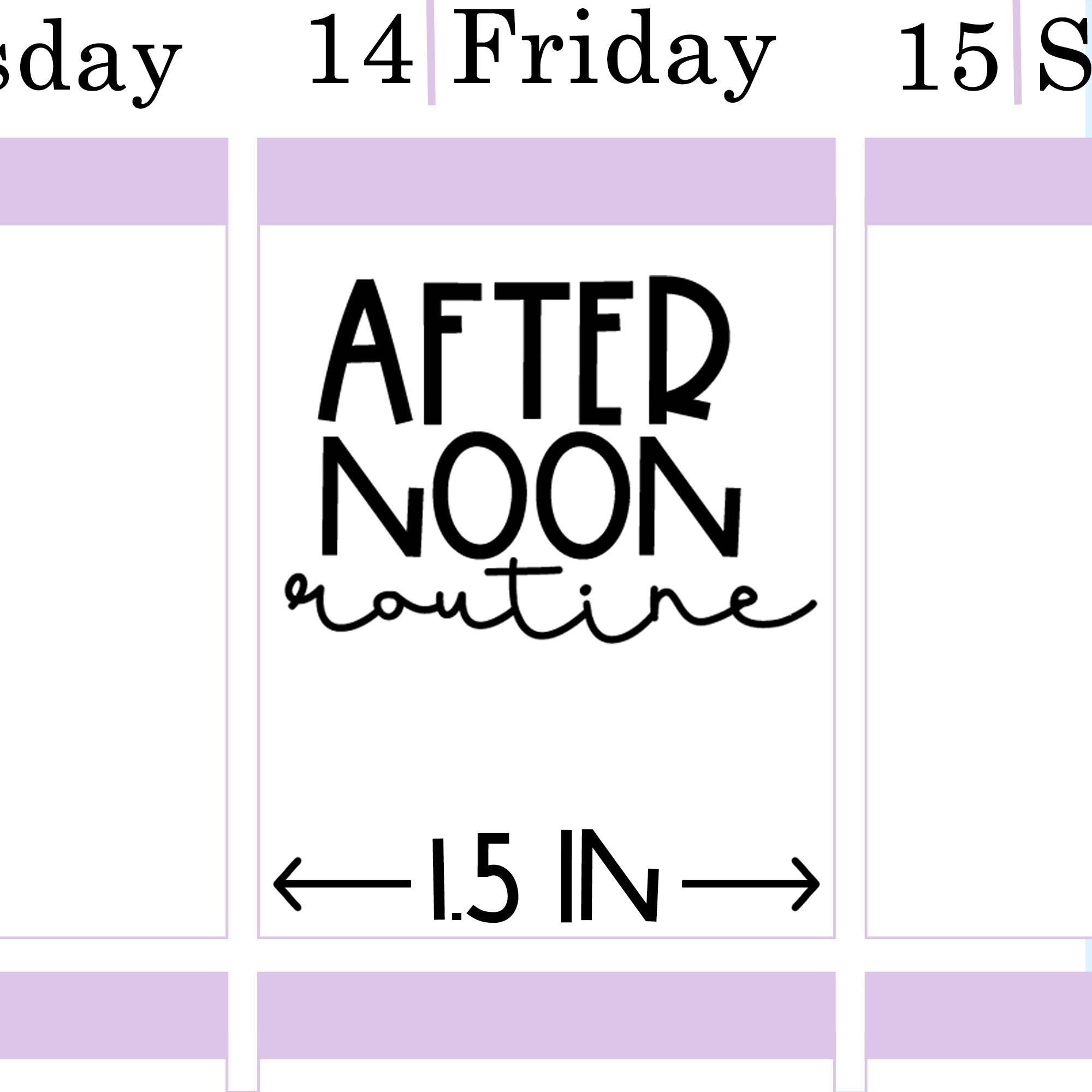 Afternoon Routine PRINTABLE Script Planner Stickers - Etsy