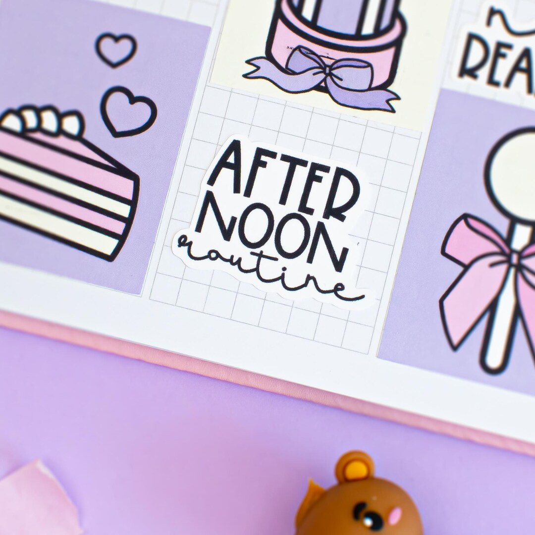 Afternoon Routine PRINTABLE Script Planner Stickers - Etsy