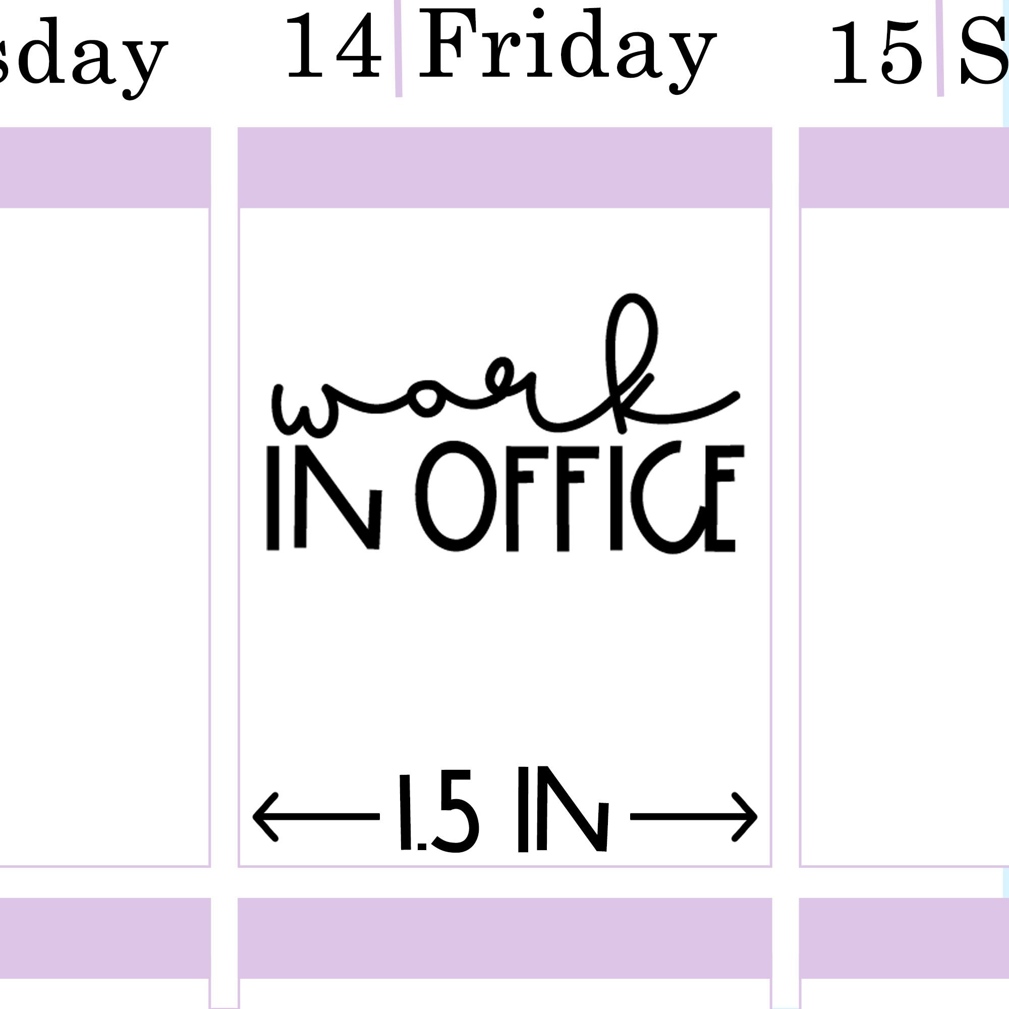 Work in Office PRINTABLE Script Planner Stickers, Functional Work - Etsy