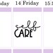 Self Care Printable Planner Script Stickers - Etsy