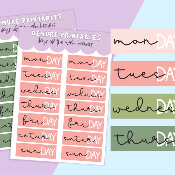 Printable Planner Stickers - Etsy