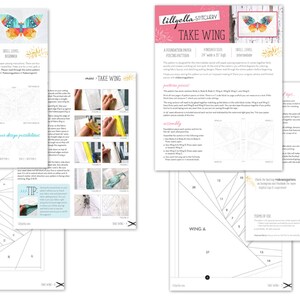 PATTERN BUNDLE - Take Wing Original & Mini Paper Piecing Patterns - Etsy