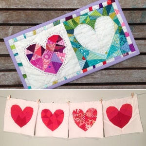 Love Story Paper Piecing Pattern - PDF Format - Etsy
