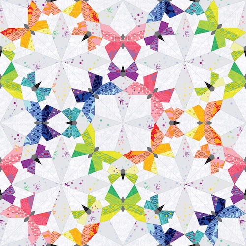 Geranium English Paper Piecing Pattern Flower EPP PDF - Etsy
