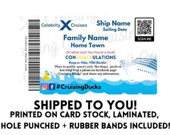 Celebrity Cruise Ship Cruising Duck Label - Etsy