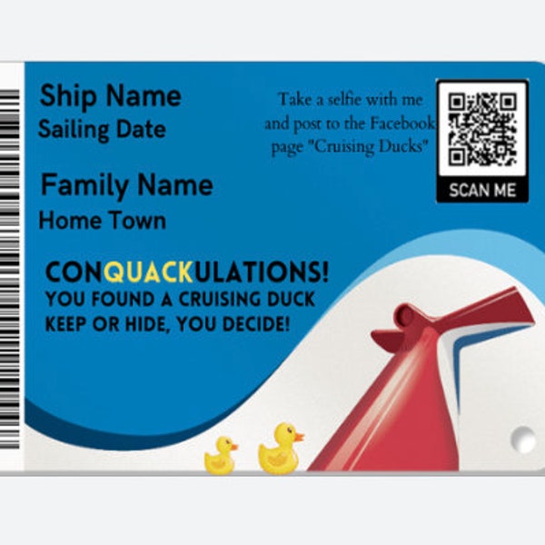 Carnival Cruise Card - Etsy