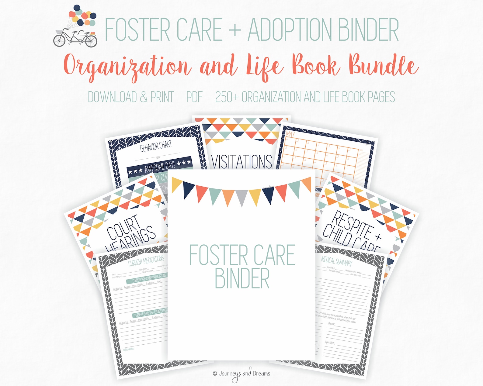 Foster Care / Adoption Bundle Binder . 250+ Pages! . 8.5 X 11 in ...