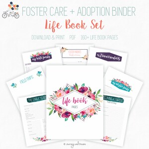 Foster Care / Adoption Life Book Binder . 160+ Pages! . 8.5 X 11 in ...