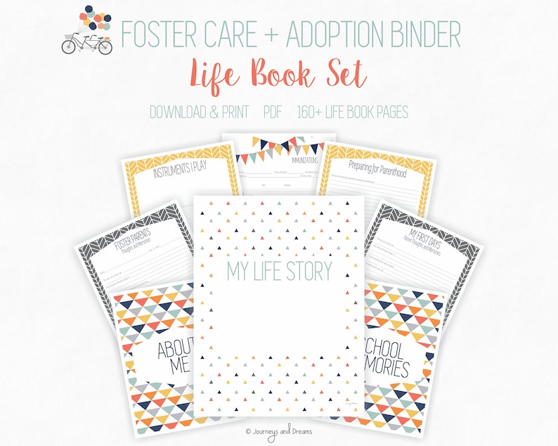 Foster Care / Adoption Life Book Binder . 160 Pages . 8.5 X - Etsy
