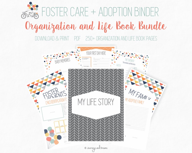 Foster Care / Adoption Bundle Binder . 250+ Pages! . 8.5 X 11 in ...