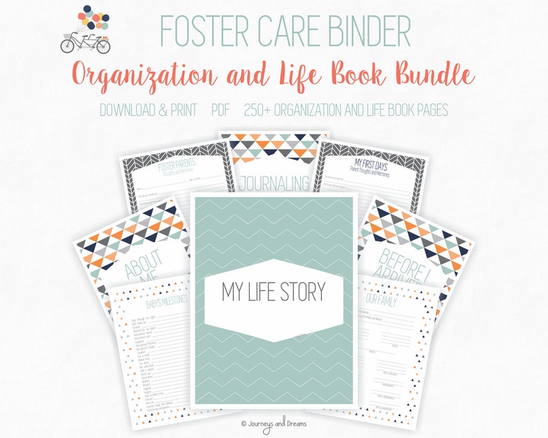 Foster Care / Adoption Bundle Binder . 250+ Pages! . 8.5 X 11 in ...