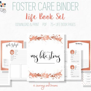 Foster Care Adoption Life Book . 75+ Pages! . 8.5x11 . PRINTABLE ...