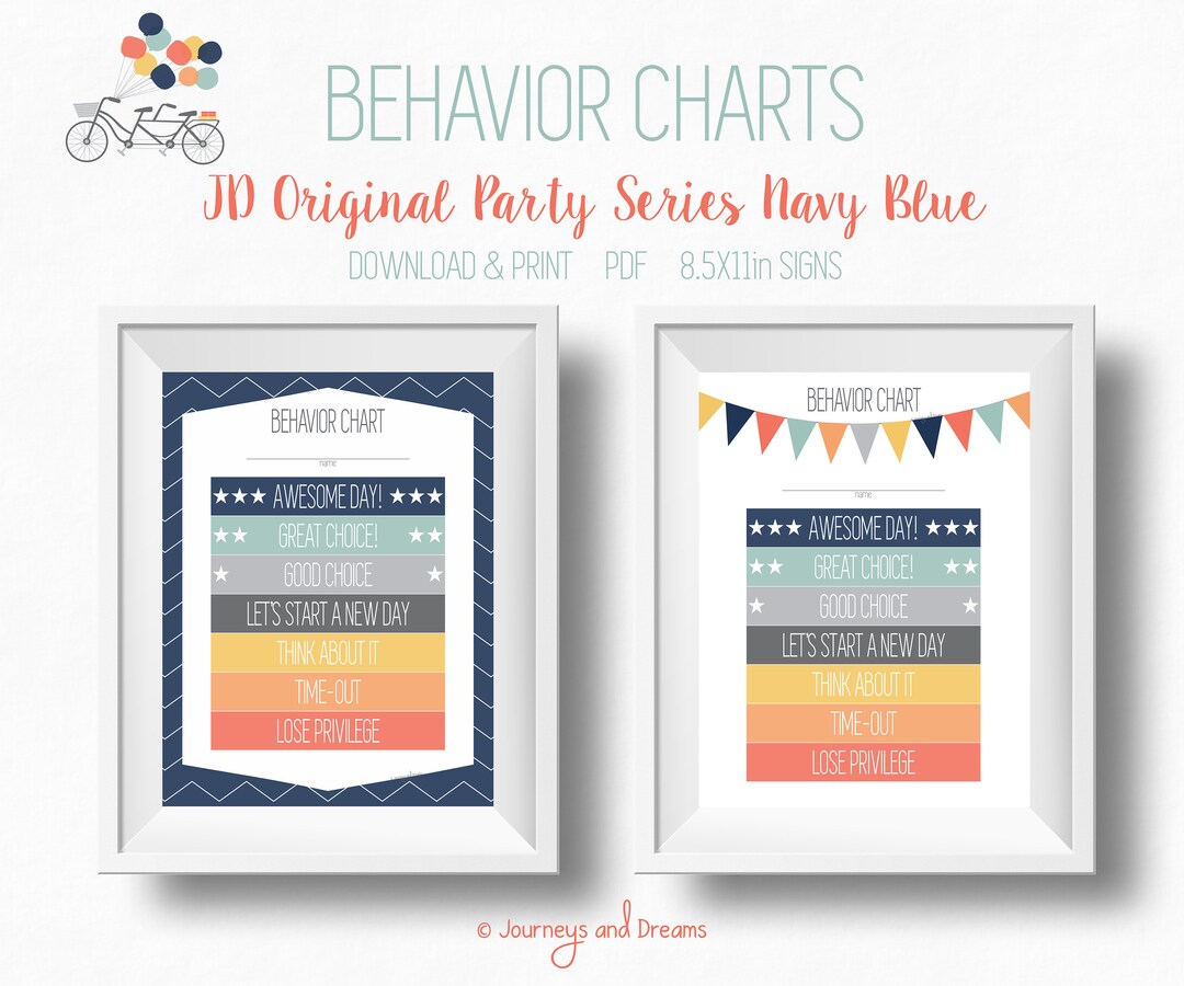 Behavior Chart . 8.5x11 Sign . PRINTABLE . DIGITAL DOWNLOAD . Original ...