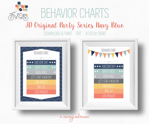 Behavior Chart . 8.5x11 Sign . PRINTABLE . DIGITAL DOWNLOAD . - Etsy