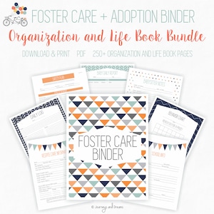 Foster Care / Adoption Bundle Binder . 250+ Pages! . 8.5 X 11 in ...