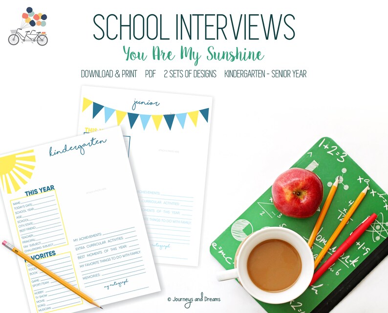 My School Years . School Interviews . Memory Book . Kindergarten ...