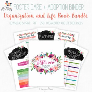 Foster Care / Adoption Bundle Binder . 250+ Pages! . 8.5 X 11 in ...