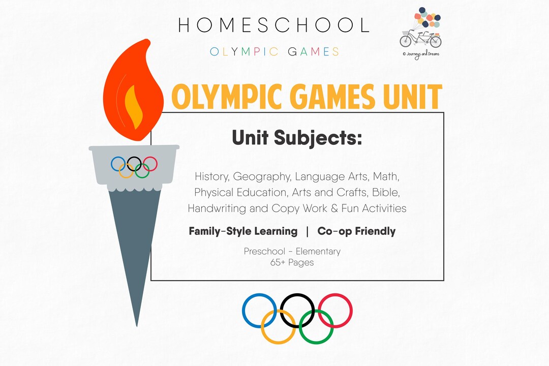 Olympic Games Unit . Homeschool . Classroom . Co-op . DIGITAL DOWNLOAD ...