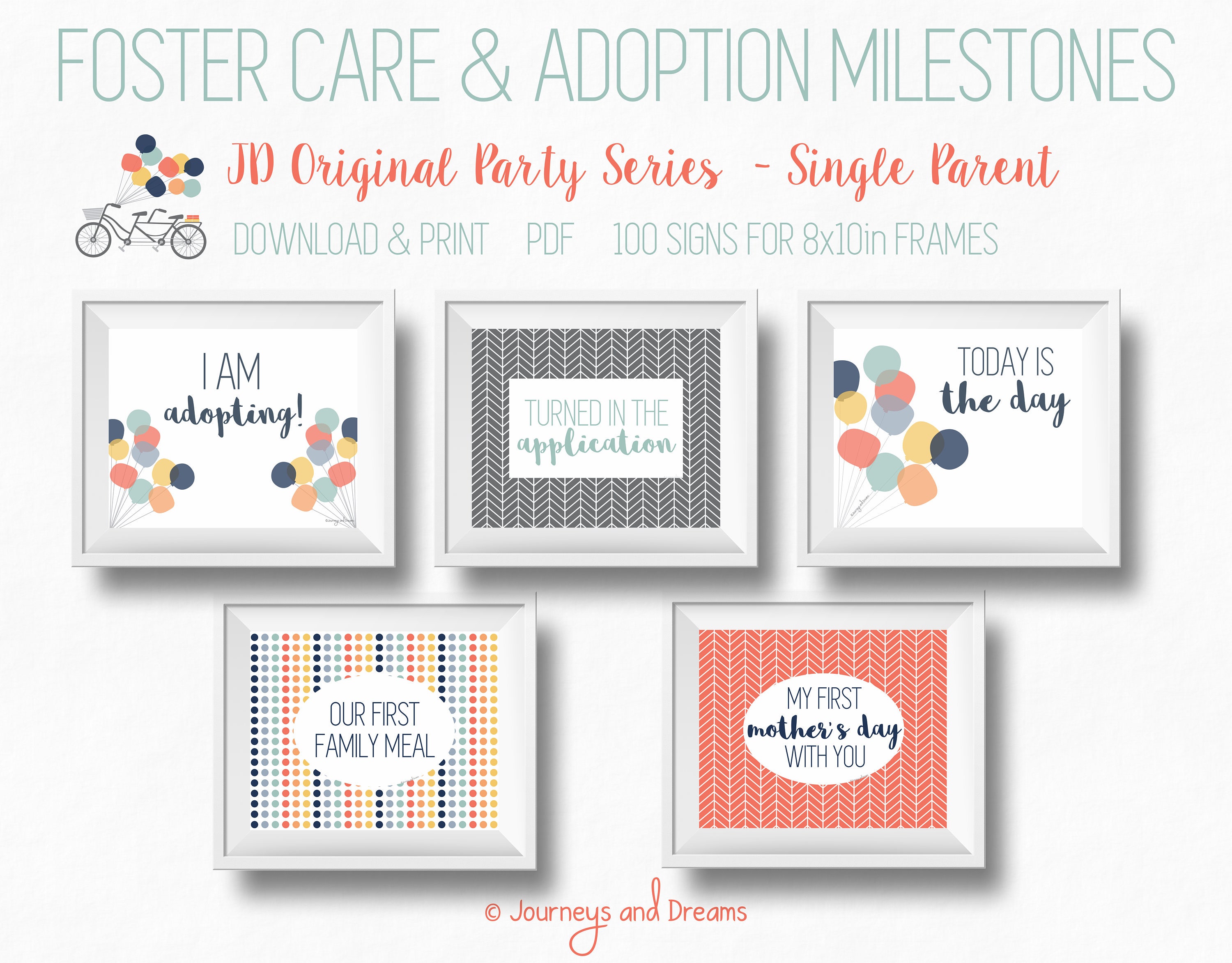 Foster Care / Adoption Milestone Sign Single Parent . 100 - Etsy