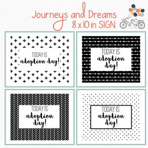 Today is Adoption Day! . 8x10 Sign . PRINTABLE . DIGITAL DOWNLOAD ...