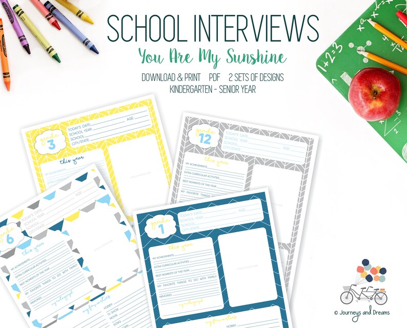 My School Years . School Interviews . Memory Book . Kindergarten ...