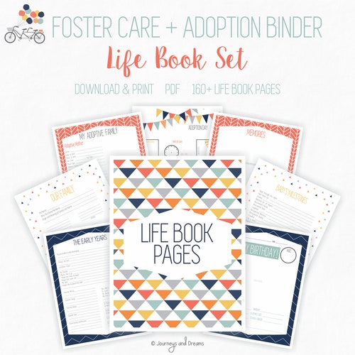 Foster Care / Adoption Life Book Binder . 160 Pages . 8.5 X - Etsy