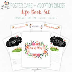 Foster Care / Adoption Life Book Binder . 160+ Pages! . 8.5 X 11 in ...