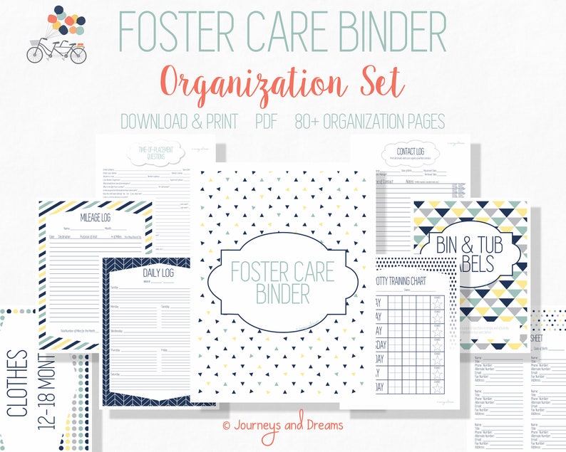 Foster Care / Adoption Life Book Binder . 160+ Pages! . 8.5x11 ...