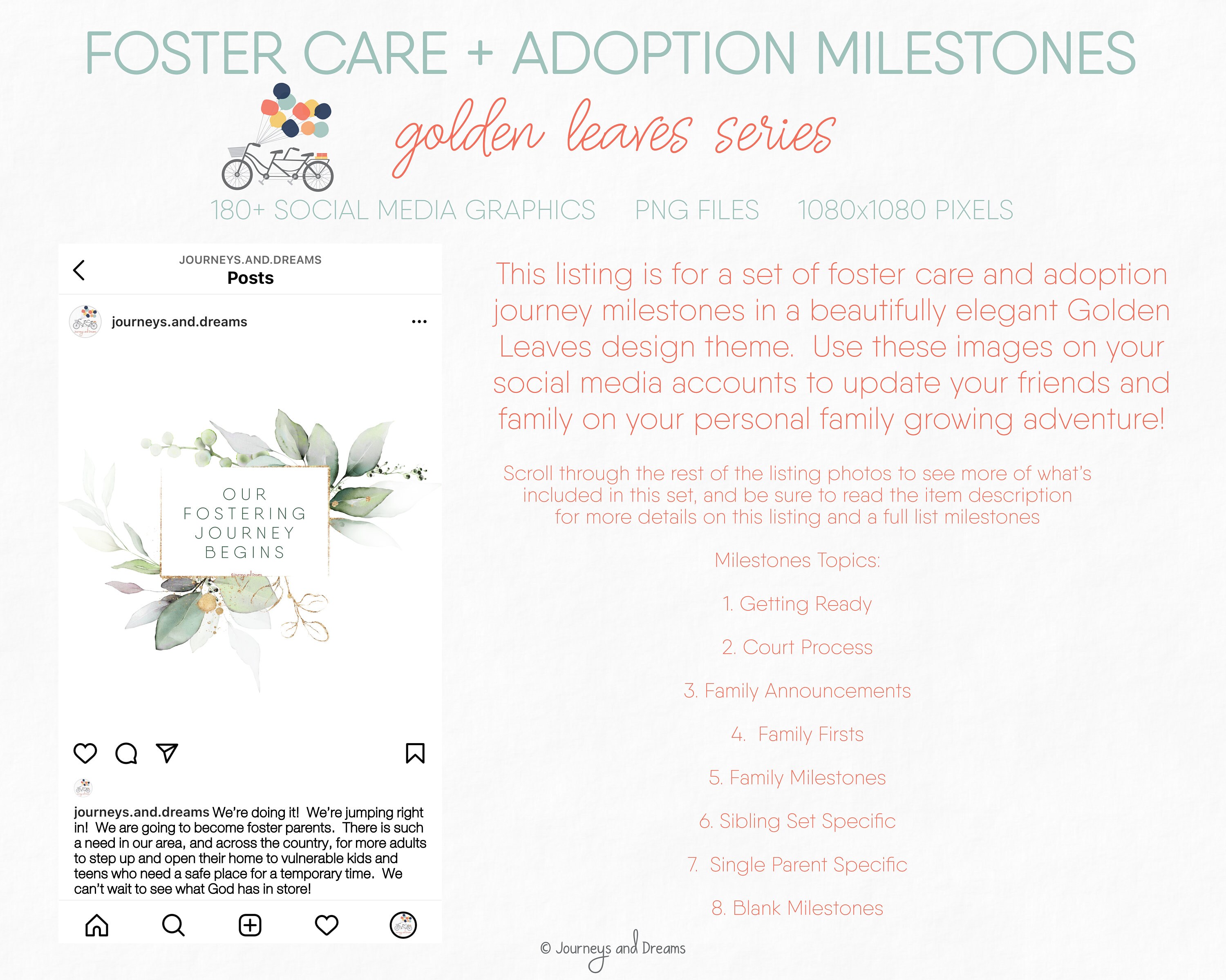Foster Care and Adoption Milestone Signs . 180+ Signs! . Social Media ...