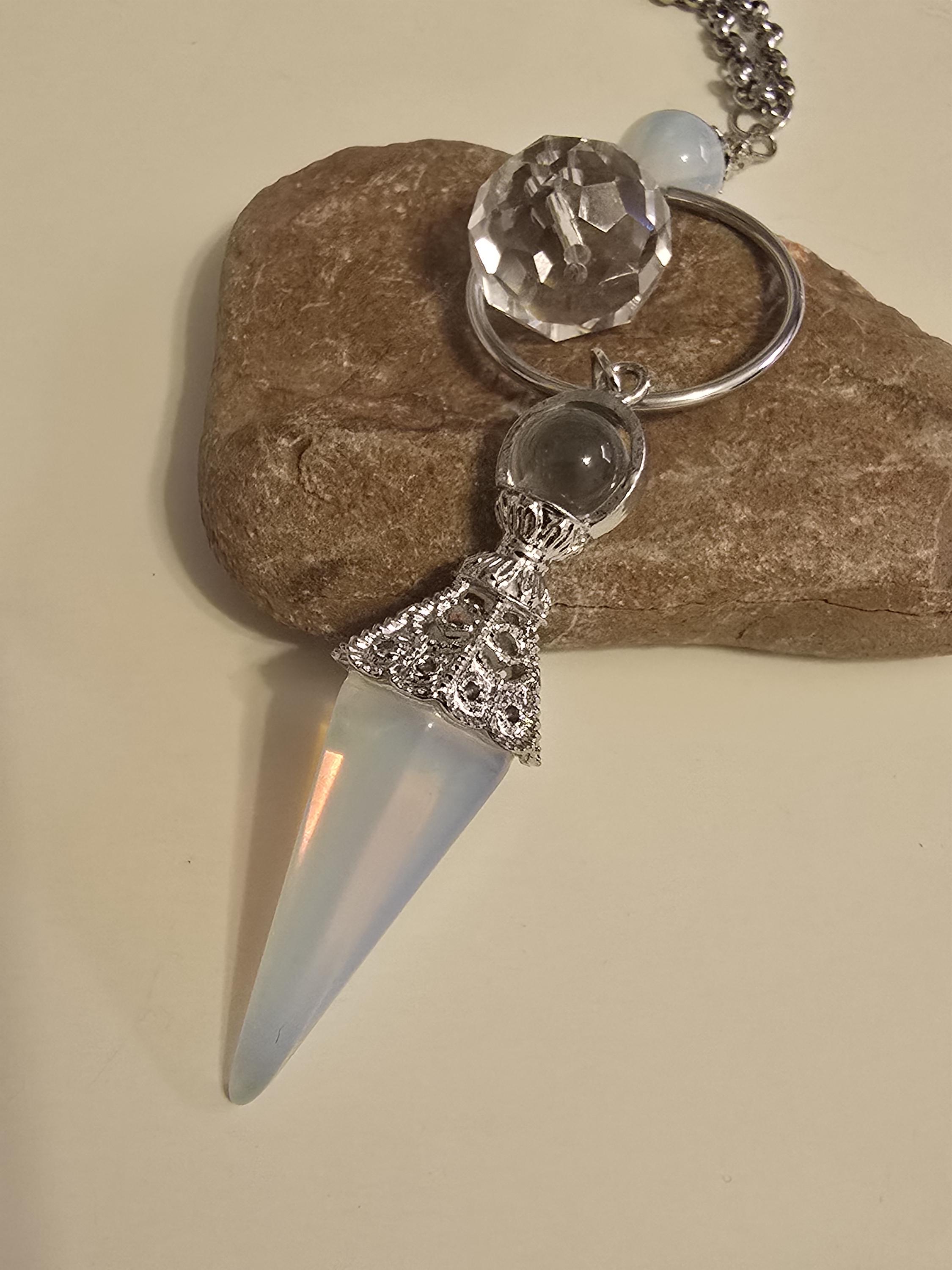 Moonstone Pendulum Suncatcher, Pendulum Rearview Mirror Suncatcher - Etsy