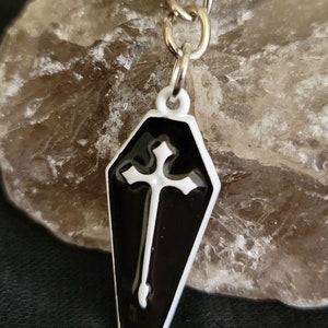 Coffin Keychain, Enamel Coffin Charm, Gothic Car Accessories - Etsy