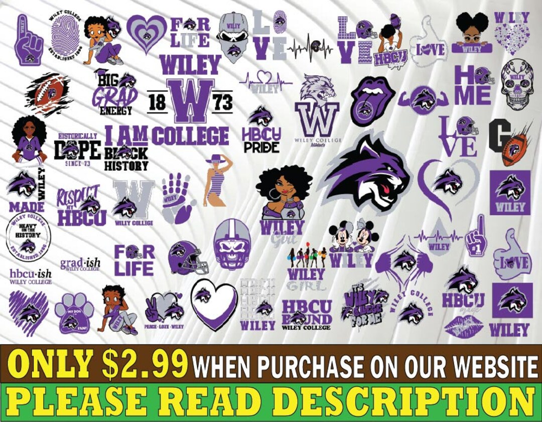 Wiley College Svg HBCU Svg Collections HBCU Svg Football - Etsy
