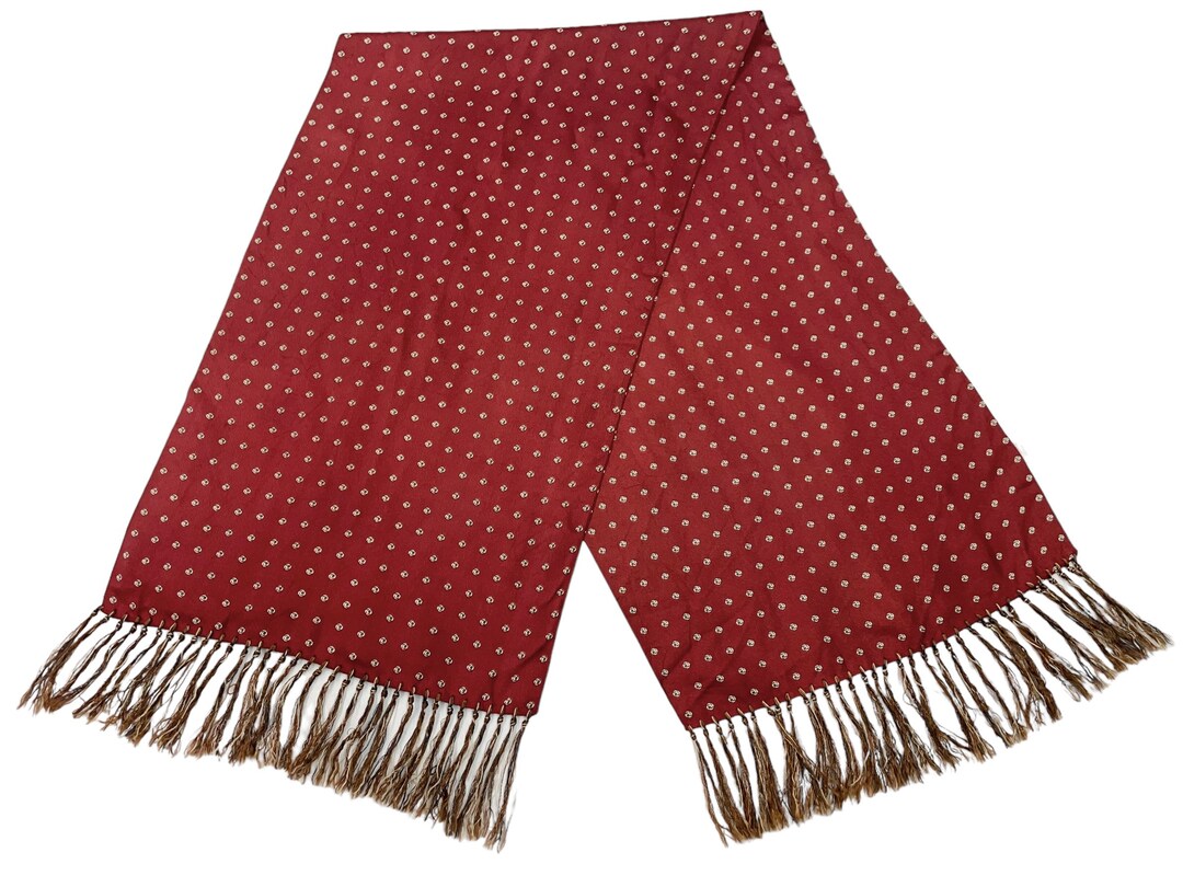 Vintage 1940s Men's Opera Scarf Acetate Pattern Rayon - Etsy