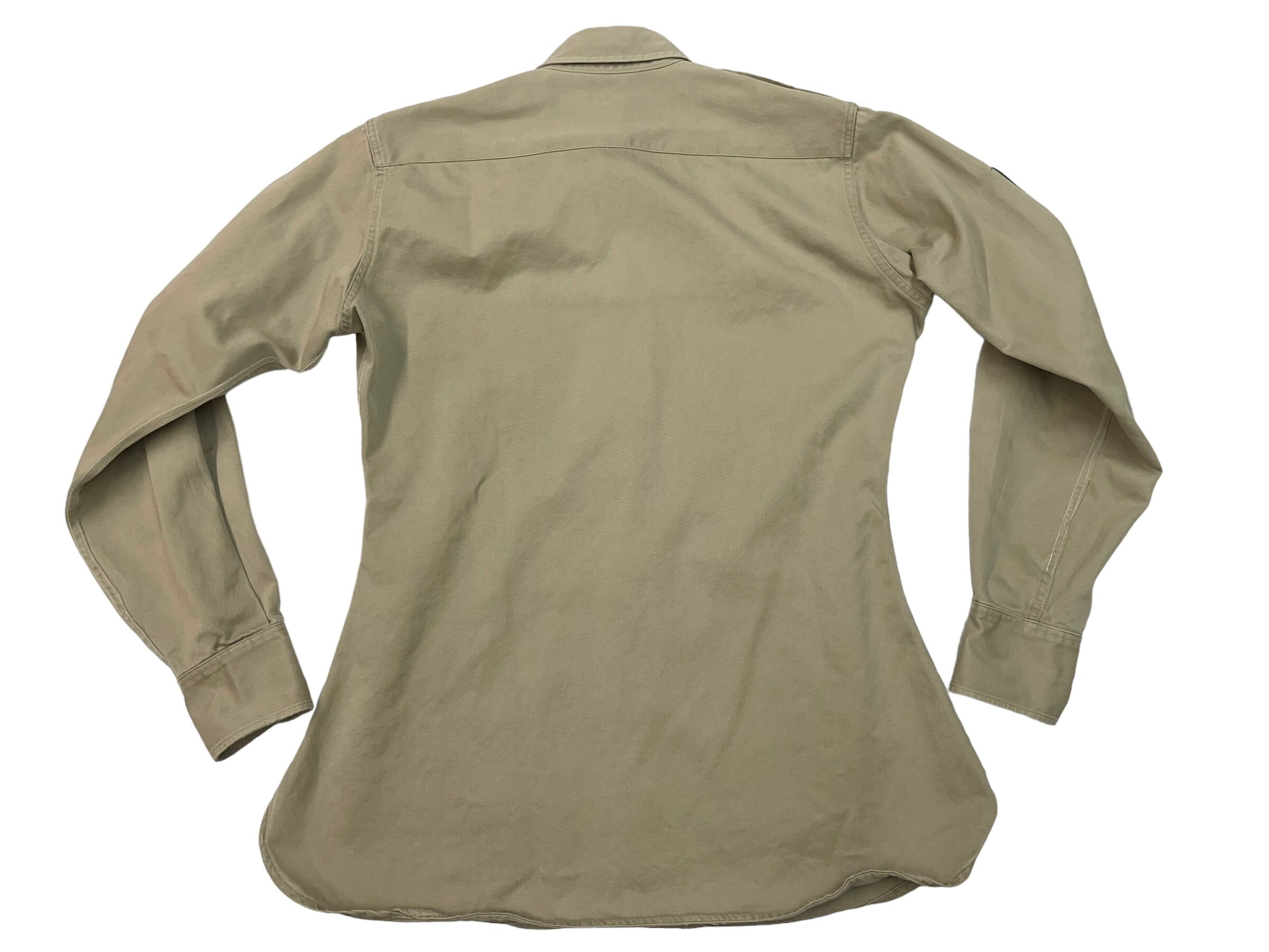 Vintage 1950s Army Khaki Cotton Shirt Sz M ~ Patches - Etsy Vintage 1950s Army Khaki Cotton Shirt Sz M ~ Patches - Etsy
