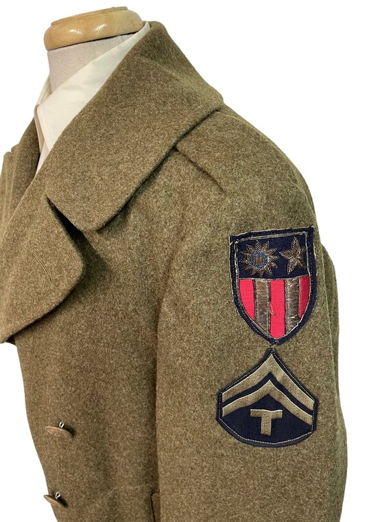 Vintage WW2 Army AF Officer's Overcoat 40 S ~ Theater… - Gem