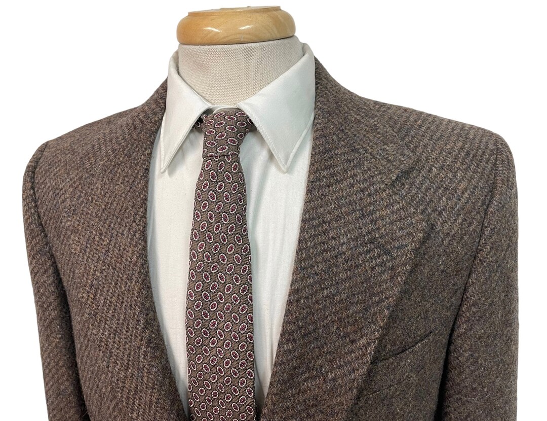 Vintage Cade Cooper 100% Wool Tweed Plaid Sport Jacket 40 R 1980s ...