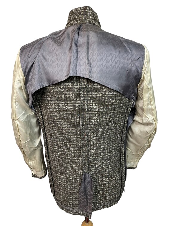 Vintage 1950s Atomic Fleck Tweed Sport Coat 38 R Jack… - Gem