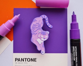 Purple Enamel Pin - Etsy