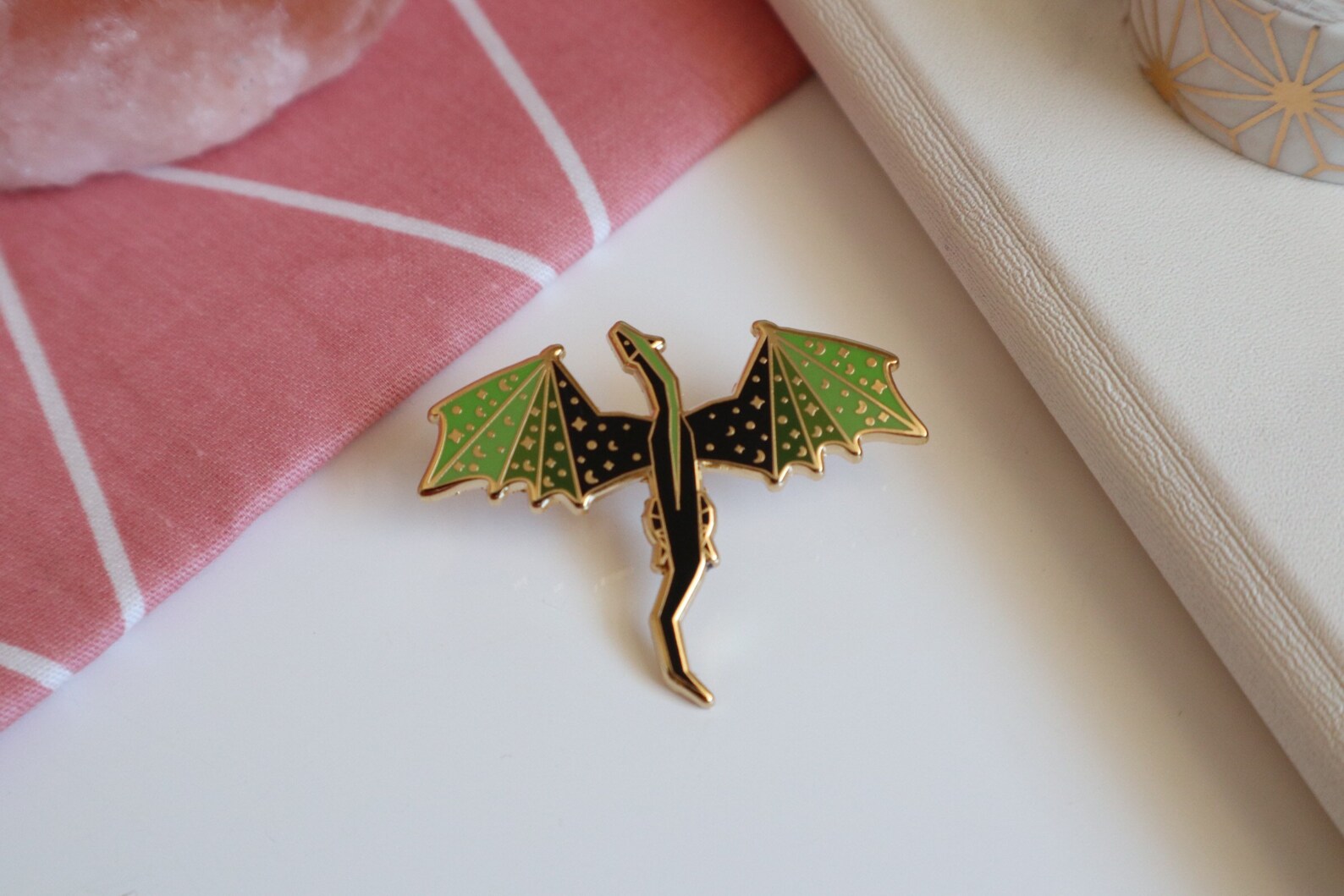 Green and Purple Dragon Enamel Pins - Etsy