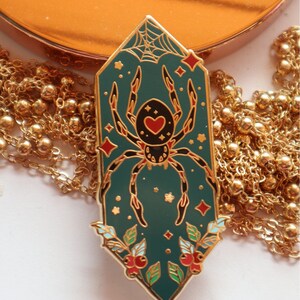 Sacred Beasts Spider Enamel Pin - Etsy