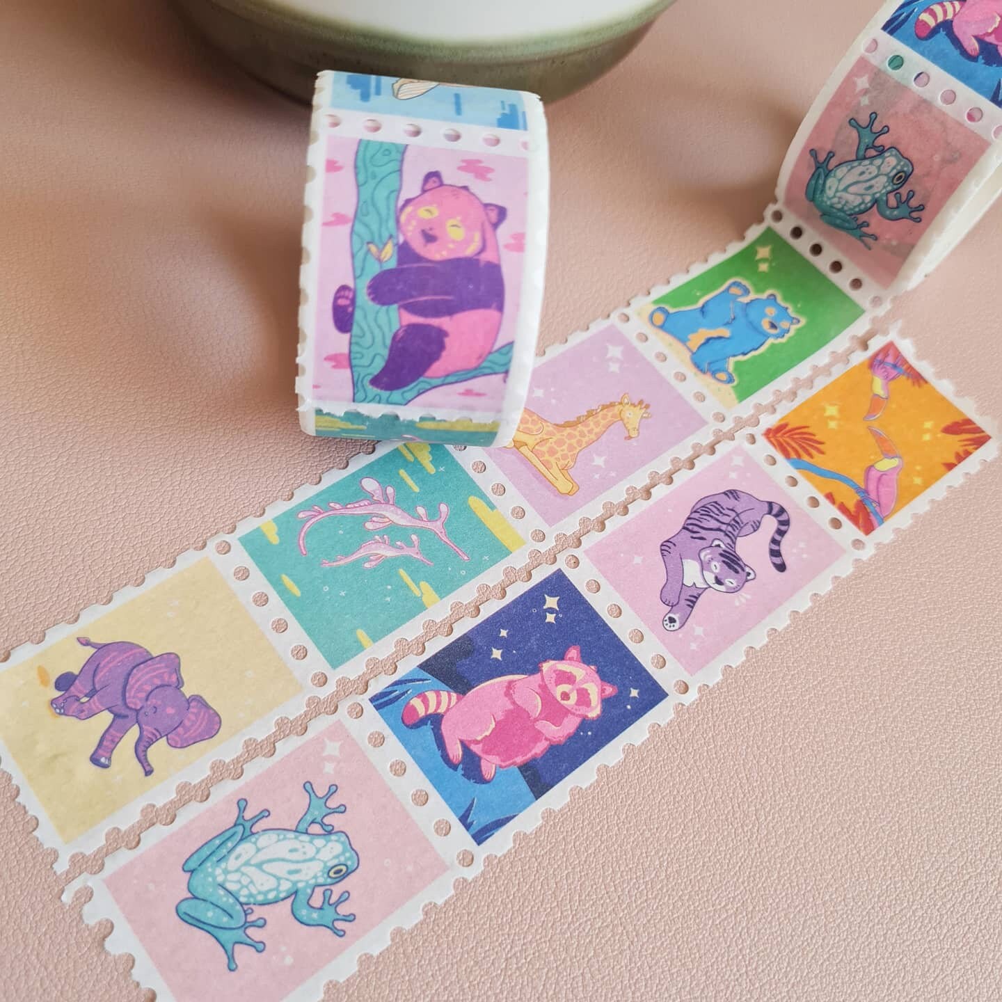 Posca Animal Stamp Washi Tape Washi Tape Stamps Washi | Etsy