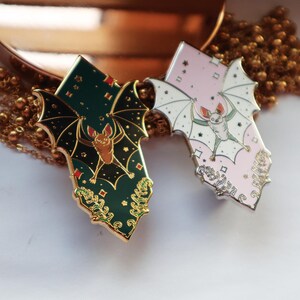 Sacred Beasts Bat Enamel Pin - Etsy