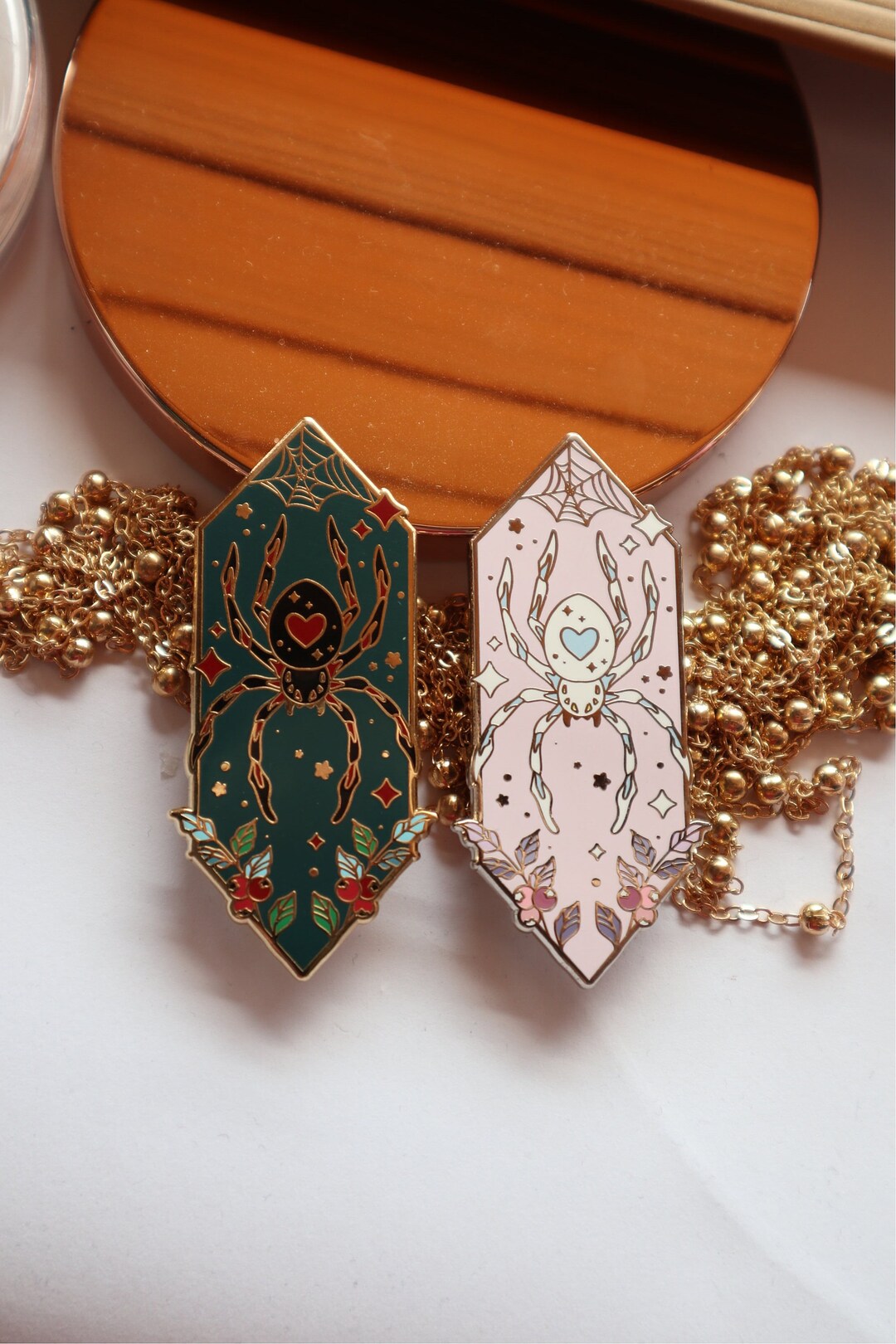 Sacred Beasts Spider Enamel Pin - Etsy