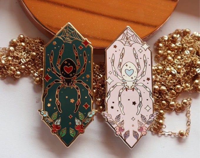 Sacred Beasts Spider Enamel Pin - Etsy